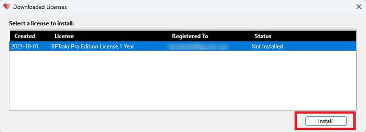 How to Install Your BPTrakr Pro Edition License - TruVes