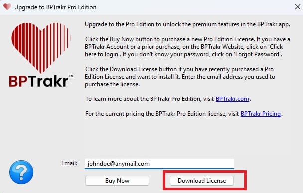 How to Install Your BPTrakr Pro Edition License - TruVes