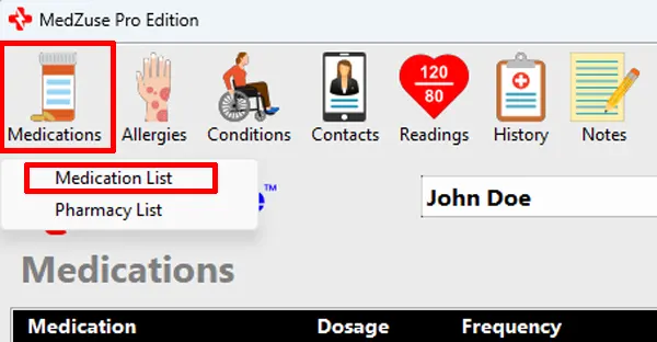 The Medications List - TruVes